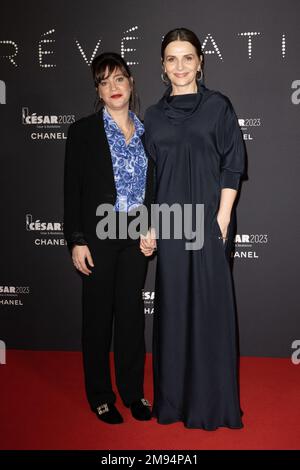 Juliette Binoche and Helene Lambert attend the Cesar - Revelations 2023 ...