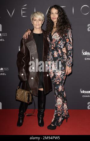 Julie Ledru and Marina Fois attend the Cesar - Revelations 2023 at the ...