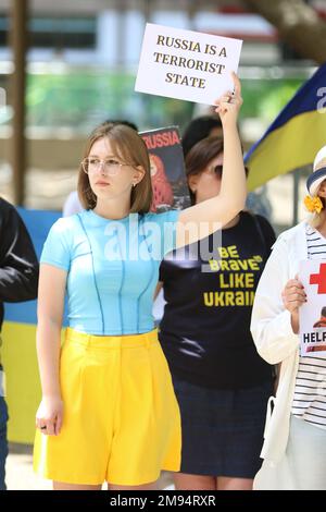 Sydney, Australia. 17th January 2023. Ukrainians and their supporters ...