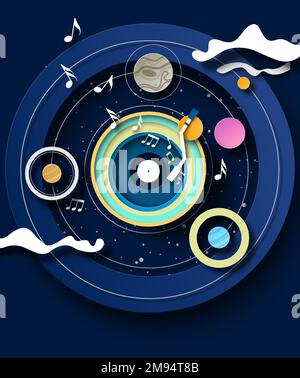 music poster with notes Stock Vector Image & Art - Alamy