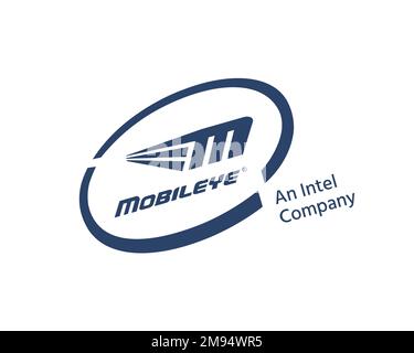 Mobileye, rotated logo, white background B Stock Photo - Alamy
