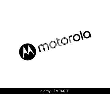 Motorola Mobility, Rotated Logo, White Background B Stock Photo - Alamy