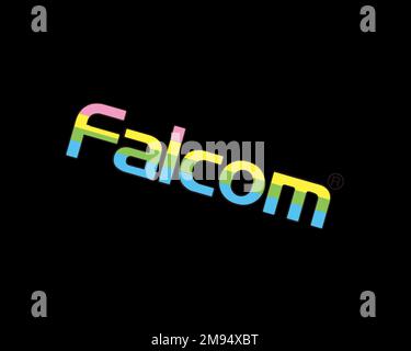 Nihon Falcom, Logo, Black background Stock Photo - Alamy