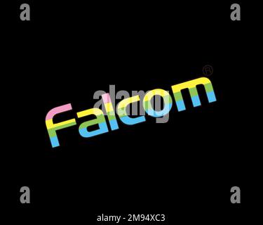Nihon Falcom, Logo, Black background Stock Photo - Alamy