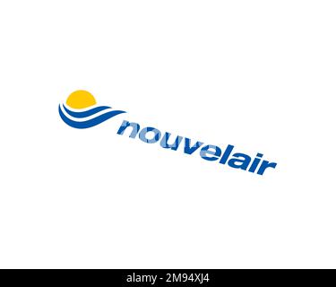 Nouvelair, rotated logo, white background Stock Photo - Alamy
