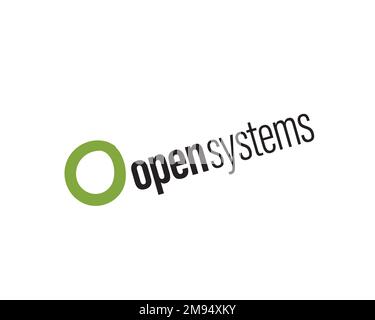 Open Systems AG, Logo, White background Stock Photo - Alamy