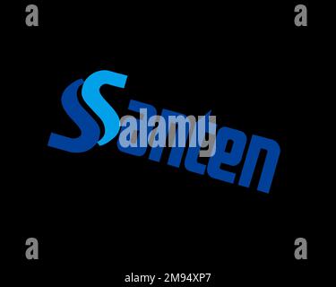 Santen Pharmaceutical, Logo, Black background Stock Photo - Alamy