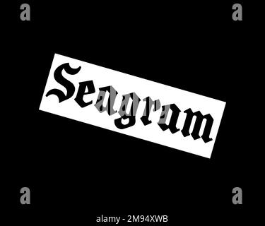 Seagram, Logo, Black background Stock Photo - Alamy