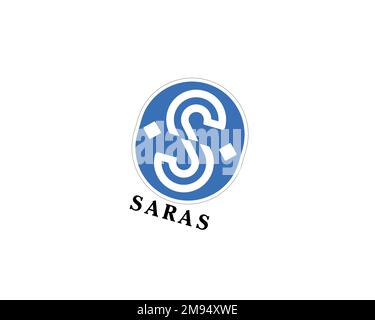 Saras S. p. A. rotated logo, white background Stock Photo - Alamy
