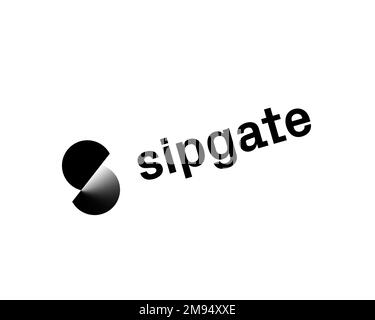 Sipgate, rotated logo, white background B Stock Photo - Alamy