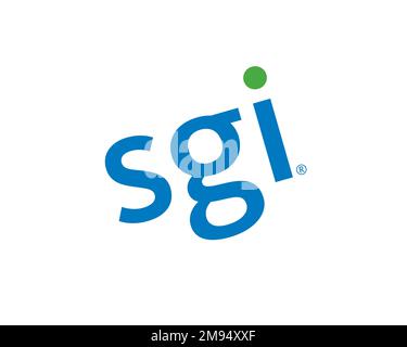 Silicon Graphics International, rotated logo, white background B Stock ...