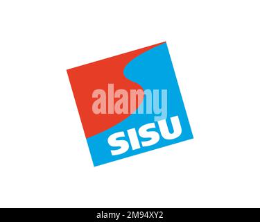 Sisu Car, Rotated Logo, White Background B Stock Photo - Alamy