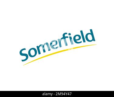 Somerfield, Logo, White background Stock Photo - Alamy