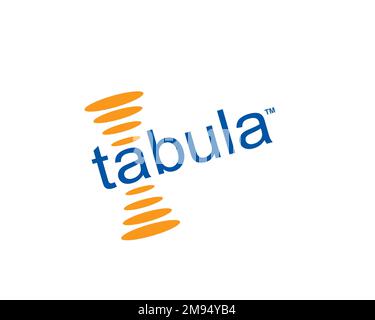 Tabula company, rotated logo, white background B Stock Photo - Alamy