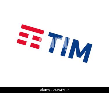 TIM Brasil, rotated logo, white background Stock Photo - Alamy