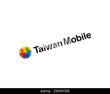 Taiwan Mobile, rotated logo, white background B Stock Photo - Alamy
