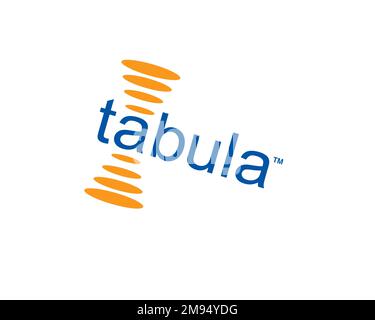 Tabula company, rotated logo, white background Stock Photo - Alamy