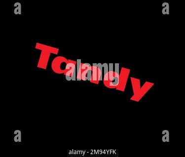 Tandy Electronics, Logo, Black background Stock Photo - Alamy