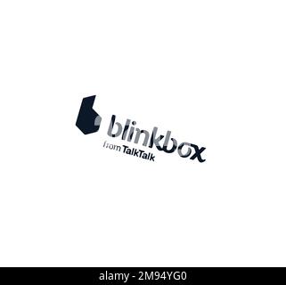 TalkTalk TV Store, rotated logo, white background Stock Photo - Alamy