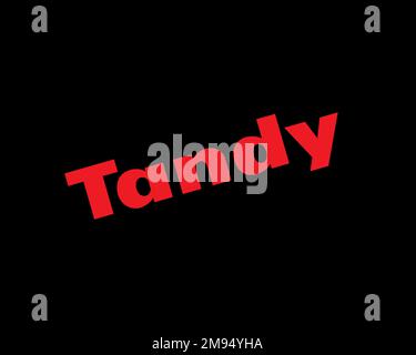 Tandy Electronics, Logo, Black background Stock Photo - Alamy