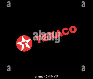 Texaco, Logo, Black background Stock Photo - Alamy