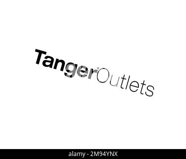 Tanger Factory Outlet Centers, Rotated Logo, White Background Stock ...