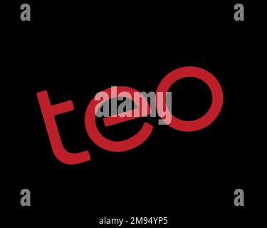 Teo LT, Logo, Black background Stock Photo - Alamy