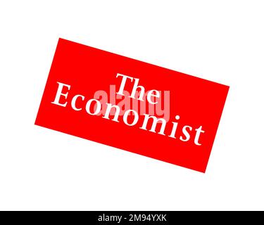 The Economist, rotated logo, white background Stock Photo - Alamy