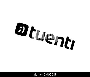 Tuenti, rotated logo, white background Stock Photo - Alamy