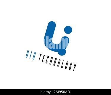 UIQ Technology, rotated logo, white background Stock Photo - Alamy
