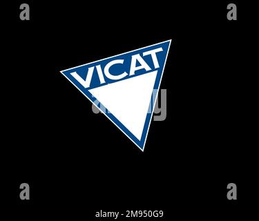 Vicat, Logo, Black background Stock Photo - Alamy