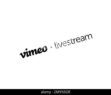 Vimeo Livestream, Logo, White Background Stock Photo - Alamy