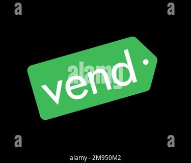 Vend software, Logo, Black background Stock Photo - Alamy