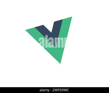 Vue. js, Logo, White background Stock Photo - Alamy