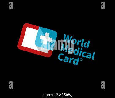 WMC Technologies AS, rotated logo, black background Stock Photo - Alamy