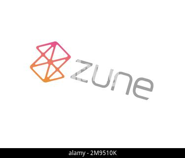 Zune, rotated logo, white background Stock Photo - Alamy