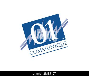 01 Communique, Logo, White background Stock Photo - Alamy