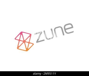 Zune, rotated logo, white background B Stock Photo - Alamy