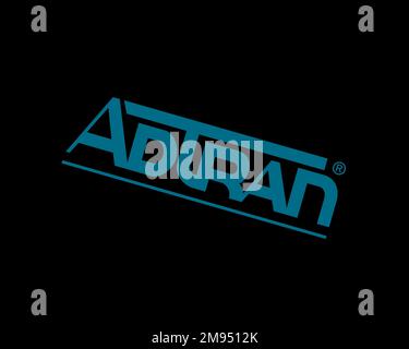 ADTRAN, Logo, Black background Stock Photo - Alamy