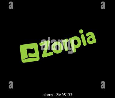 Zorpia, Logo, Black background Stock Photo - Alamy