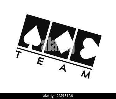 ACE Team, Rotated Logo, White Background Stock Photo - Alamy