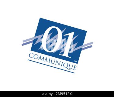 01 Communique, Logo, White background Stock Photo - Alamy