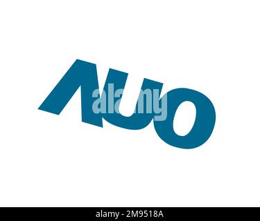 AU Optronics, rotated logo, white background Stock Photo - Alamy