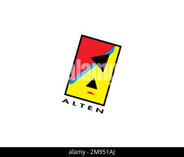 ALTEN, rotated logo, white background Stock Photo - Alamy