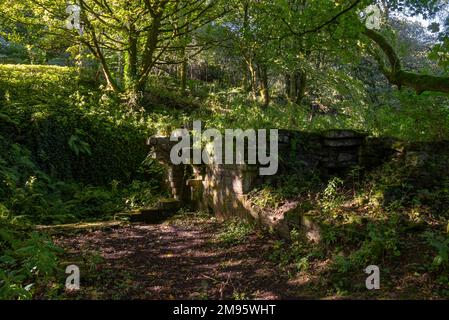 Ruins of Mytholm Mill at Uppermill, Greater Manchester, England Stock ...