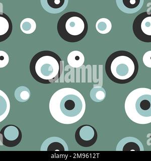 Abstract hand drown polka dots background. White dotted seamless ...