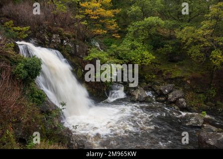 Waterfall on Arklet Water near Inversnaid, Loch Lomond and The ...