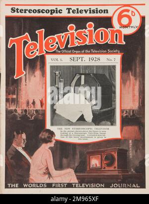 Front cover of "Television" magazine, "the world's first television ...