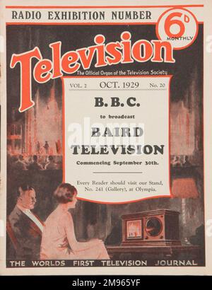 Front cover of Television magazine, "the world's first television ...