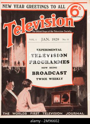 Front cover of Television magazine, "the world's first television ...